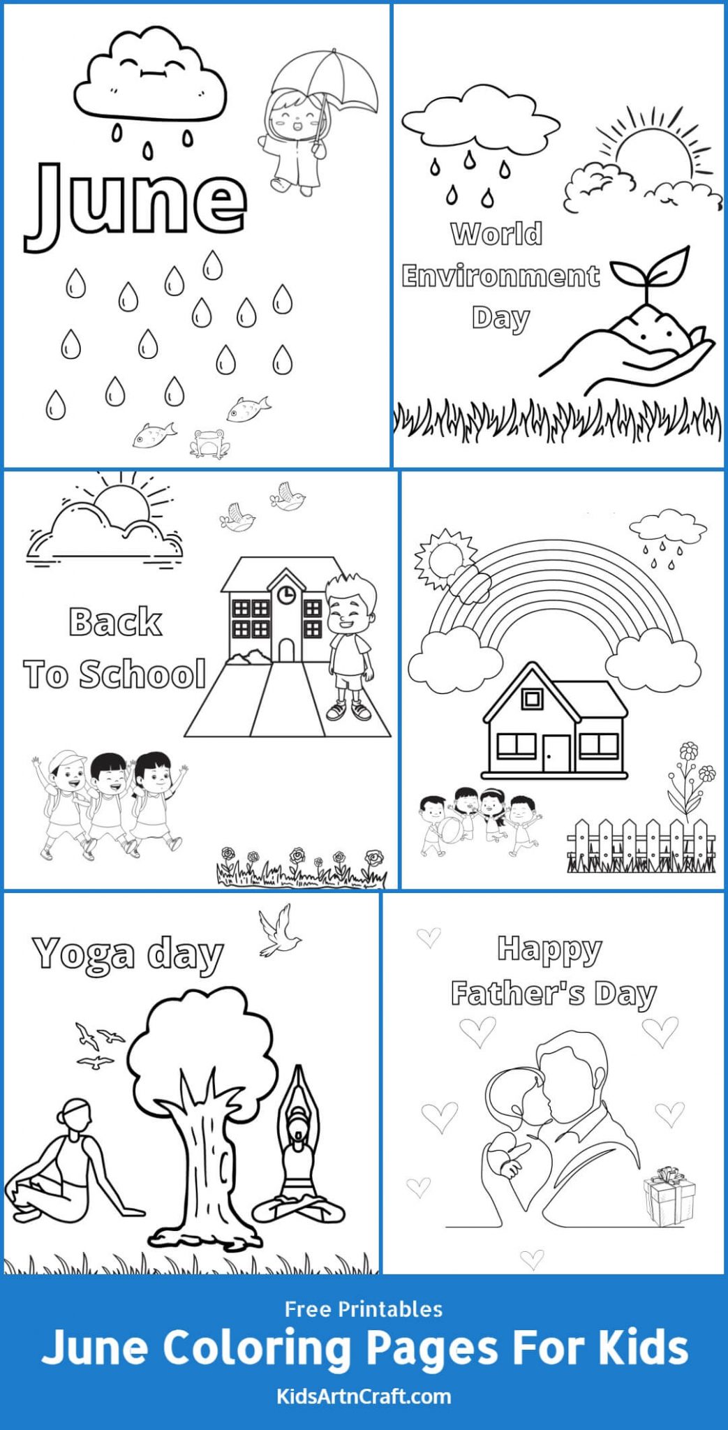 June Month Coloring Pages For Kids – Free Printables - Kids Art & Craft