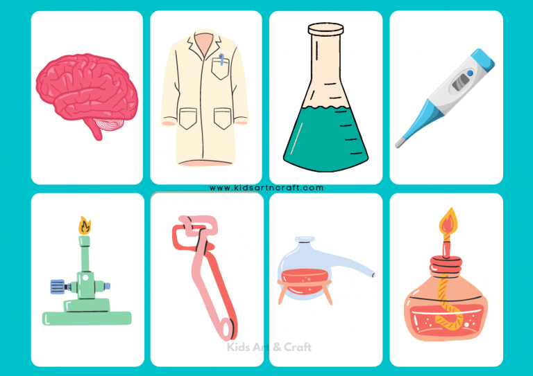 Lab Equipment Flashcards – Free Printable - Kids Art & Craft