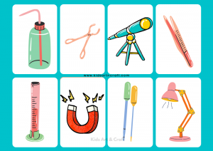 Lab Equipment Flashcards – Free Printable - Kids Art & Craft