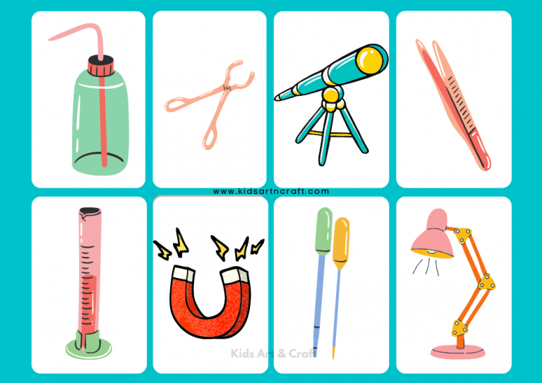 Lab Equipment Flashcards – Free Printable - Kids Art & Craft