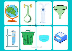 Lab Equipment Flashcards – Free Printable - Kids Art & Craft