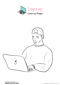 Laptop Coloring Pages For Kids – Free Printables - Kids Art & Craft