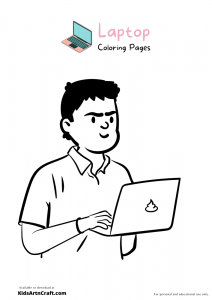 Laptop Coloring Pages For Kids – Free Printables - Kids Art & Craft