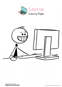 Laptop Coloring Pages For Kids – Free Printables - Kids Art & Craft