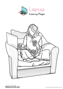 Laptop Coloring Pages For Kids – Free Printables - Kids Art & Craft