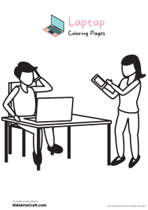 Laptop Coloring Pages For Kids – Free Printables - Kids Art & Craft