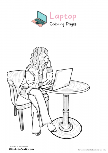 Laptop Coloring Pages For Kids – Free Printables - Kids Art & Craft