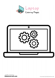 Laptop Coloring Pages For Kids – Free Printables - Kids Art & Craft