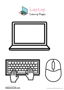 Laptop Coloring Pages For Kids – Free Printables - Kids Art & Craft