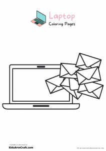 Laptop Coloring Pages For Kids – Free Printables - Kids Art & Craft
