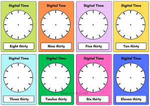 Match up Clock Faces and Times – Free Printable Worksheets - Kids Art ...