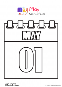 May Month Coloring Pages For Kids – Free Printables - Kids Art & Craft