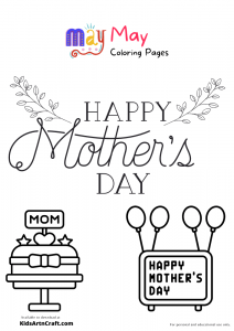 May Month Coloring Pages For Kids – Free Printables - Kids Art & Craft