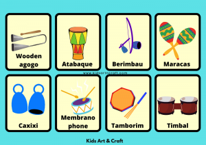 Musical Instruments Flashcards – Free Printable Worksheet - Kids Art ...