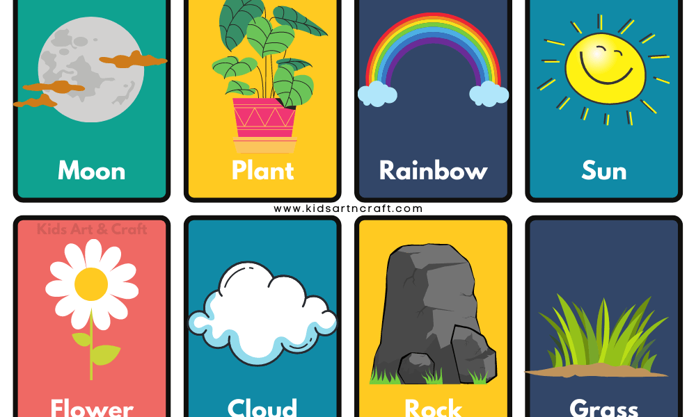Nature Flashcards For Kids- Free Printable - Kids Art & Craft