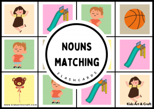 Noun Flashcards For Kindergarten- Free Printable Worksheet - Kids Art ...