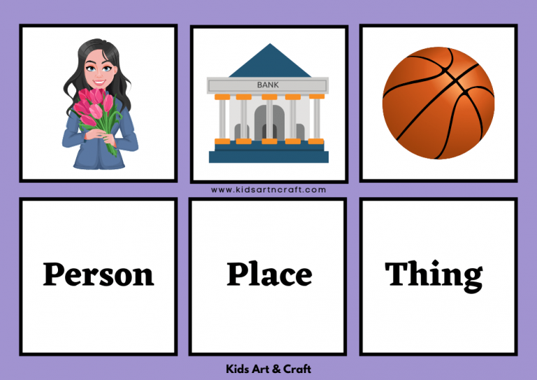 Noun Flashcards For Kindergarten- Free Printable Worksheet - Kids Art ...