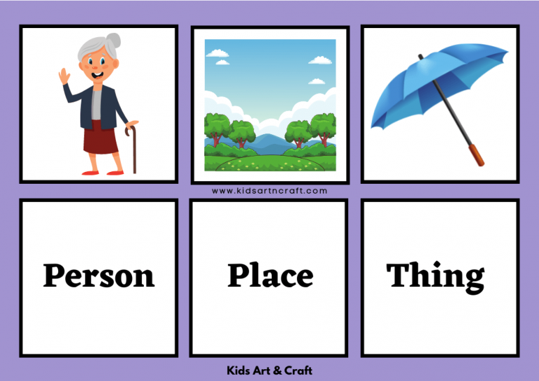 Noun Flashcards For Kindergarten- Free Printable Worksheet - Kids Art ...