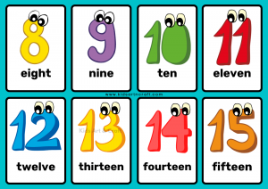 Numbers Flashcards For Preschoolers- Free Printable Worksheet - Kids ...