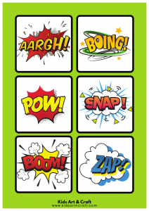 Onomatopoeia Flashcards For Kids- Free Printable - Kids Art & Craft