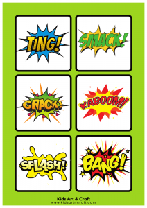 Onomatopoeia Flashcards For Kids- Free Printable - Kids Art & Craft
