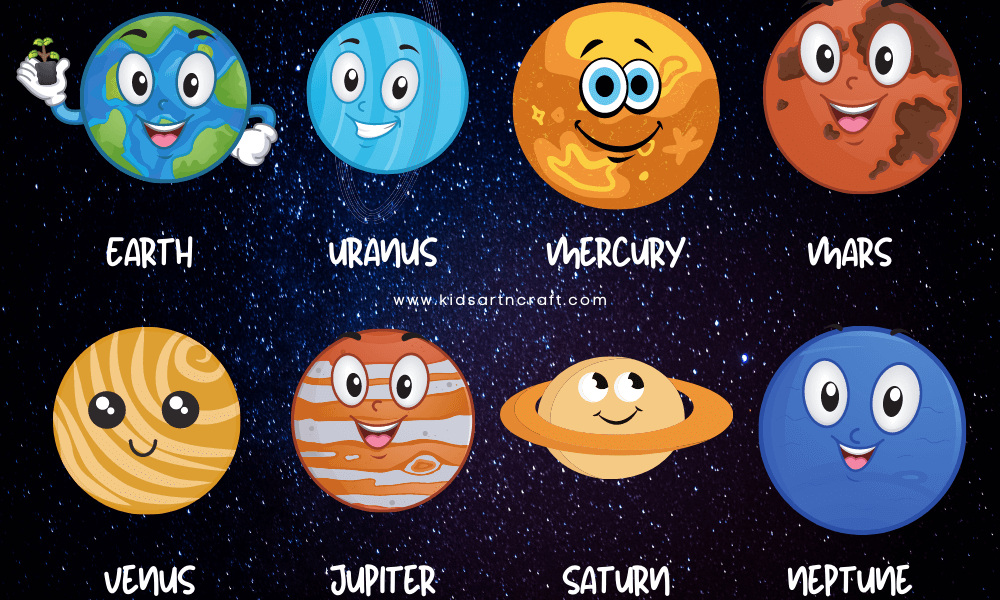 Names Of The Planets Printable