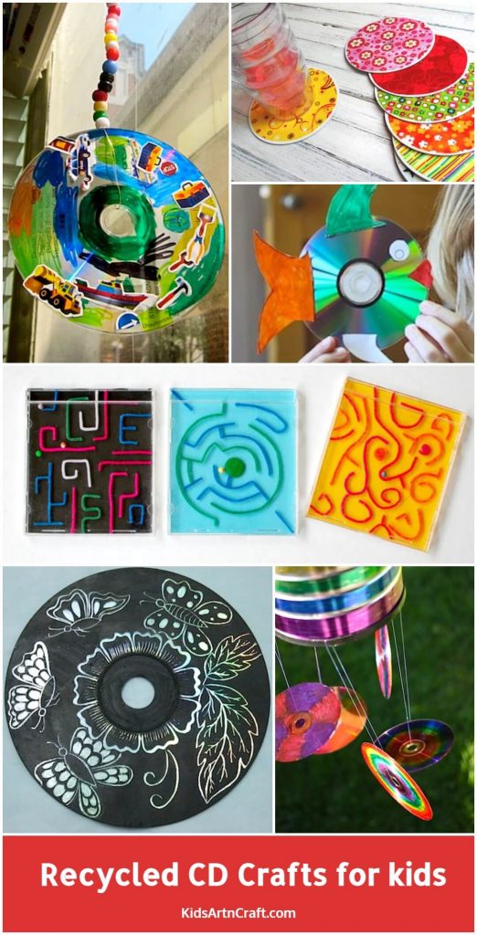 Recycled CD Crafts for kids - Kids Art & Craft