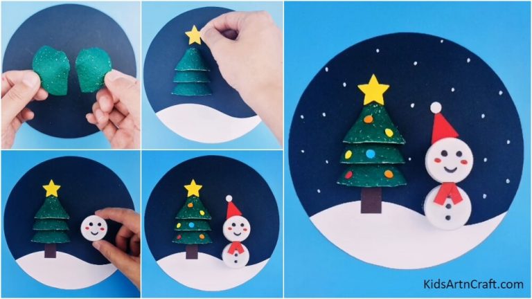 Recycled Christmas Tree & Snowman from Egg Carton – Step by Step ...