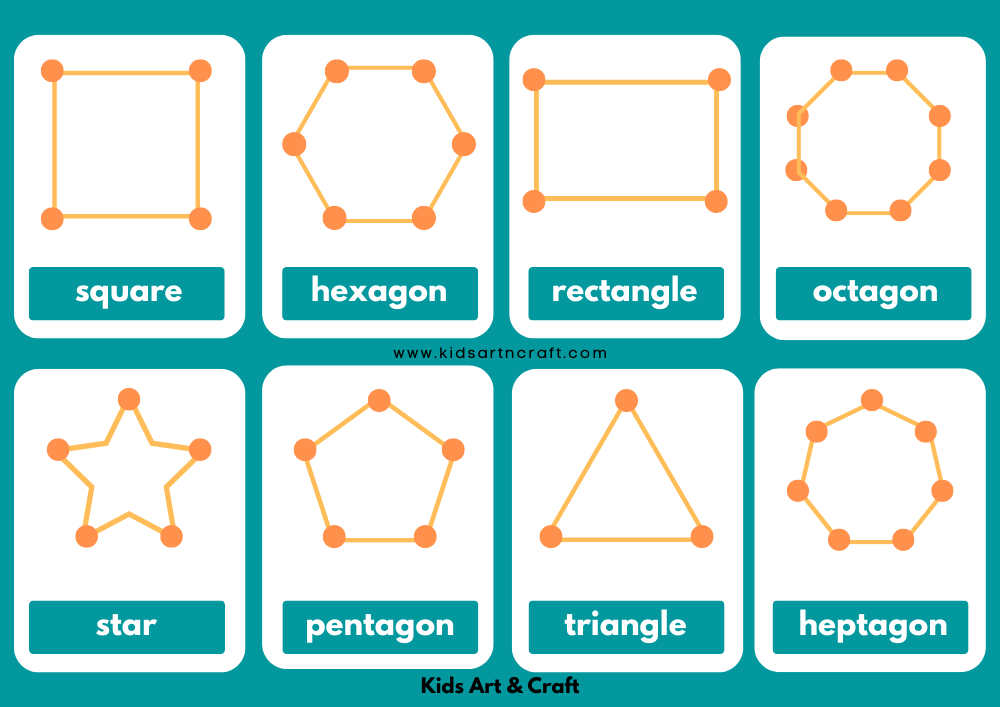Shapes Flashcards For Kindergarten Free Printable Worksheet Kids