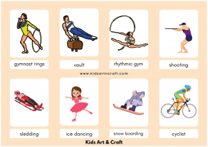 Sports Flashcards for Kids – Free Printables - Kids Art & Craft