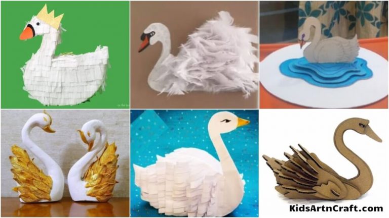 Swan Cardboard Crafts For Kids - Kids Art & Craft