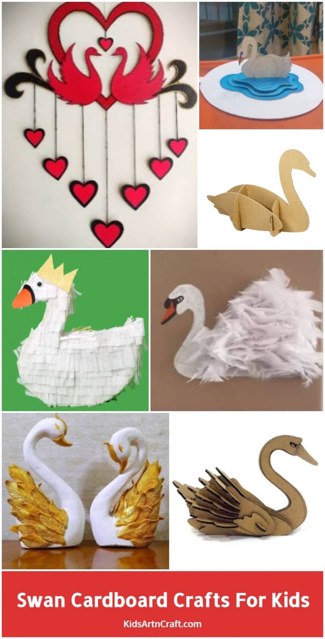 Swan Cardboard Crafts for Kids - Kids Art & Craft
