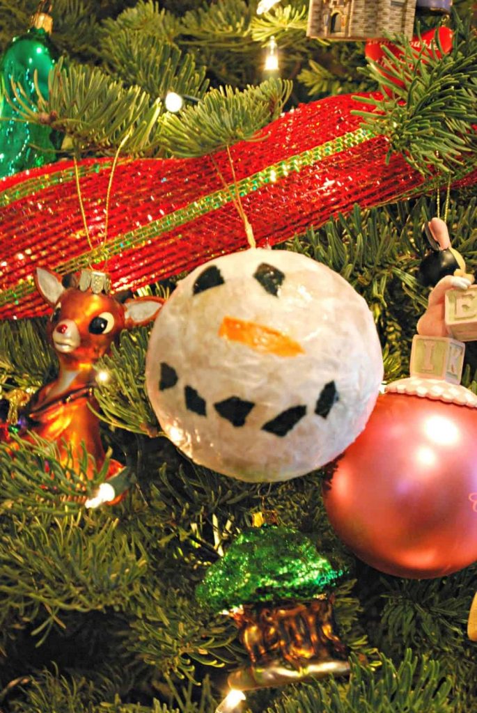 Tissue Paper Christmas Ornaments - Kids Art & Craft