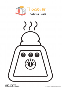 Toaster Coloring Pages For Kids-Free Printable - Kids Art & Craft