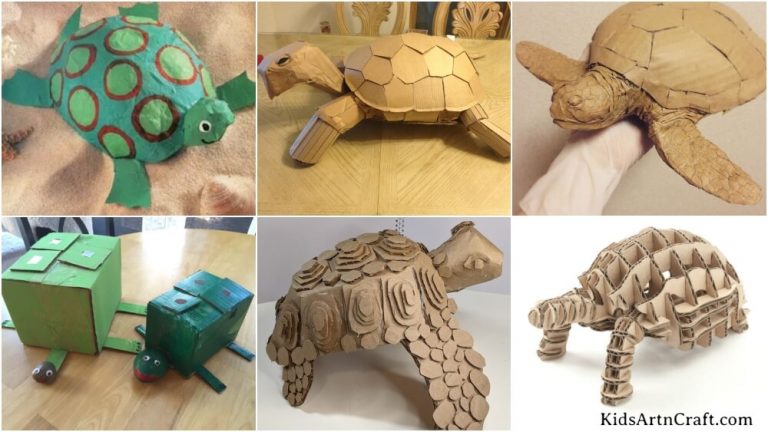 Turtle Cardboard Crafts for Kids - Kids Art & Craft
