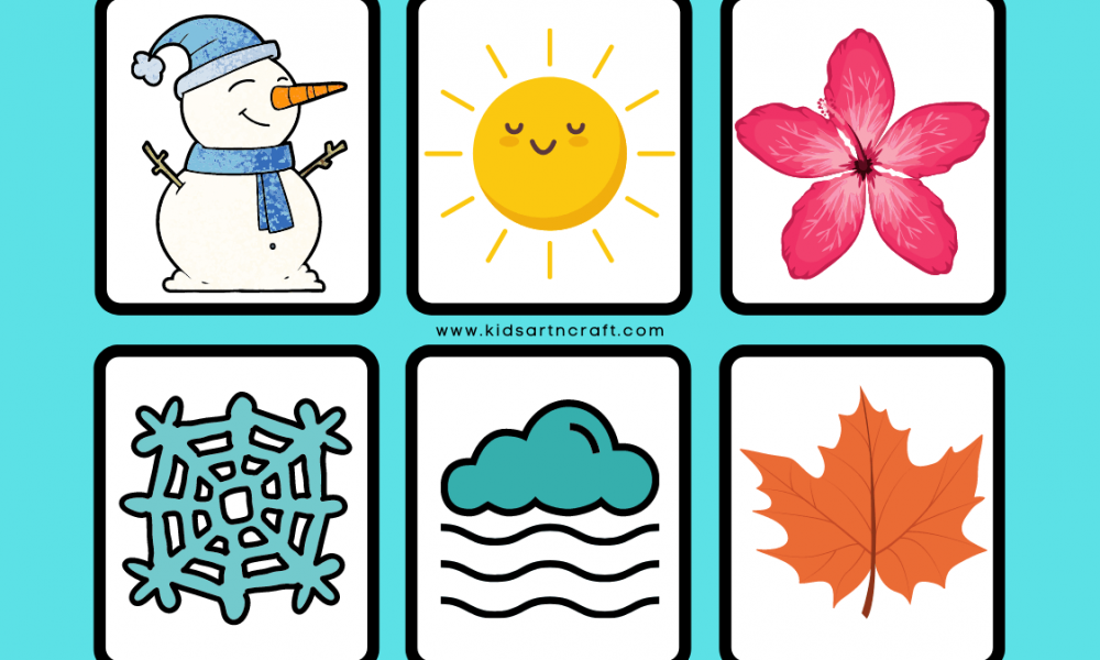 Weather Flashcards For Preschoolers- Free Printable - Kids Art & Craft