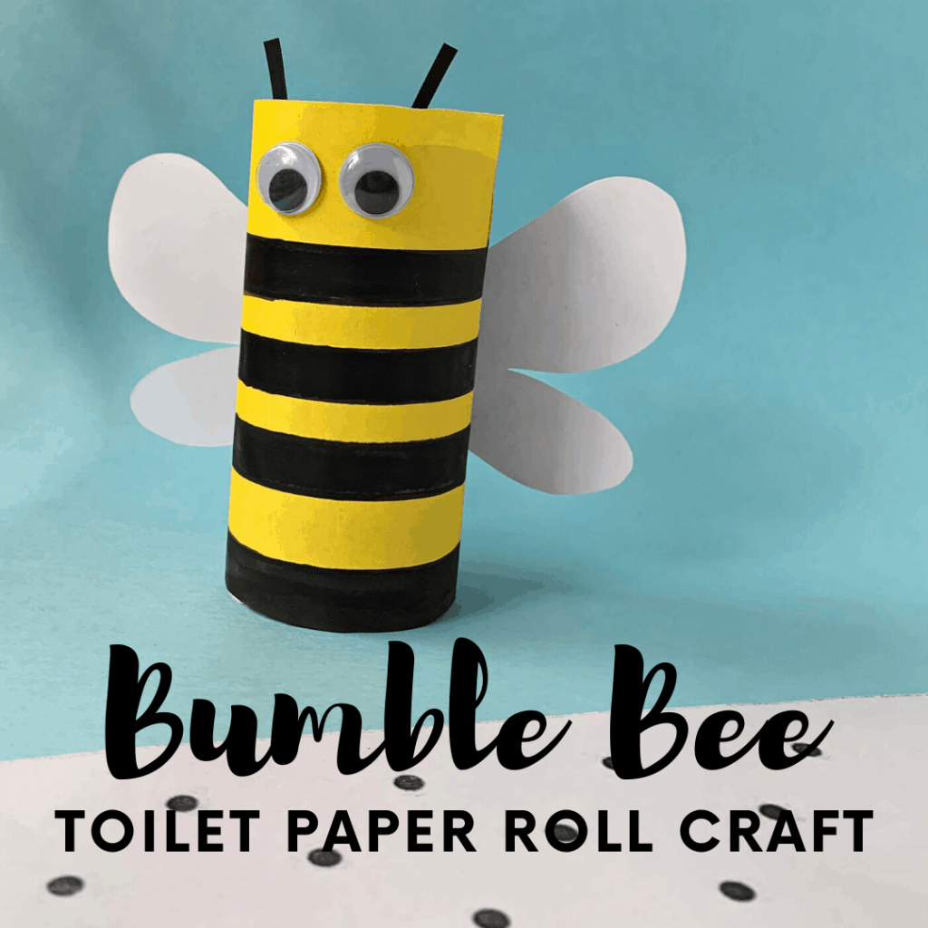 Easy Toilet Paper Roll Bee Crafts for Kids - Kids Art & Craft