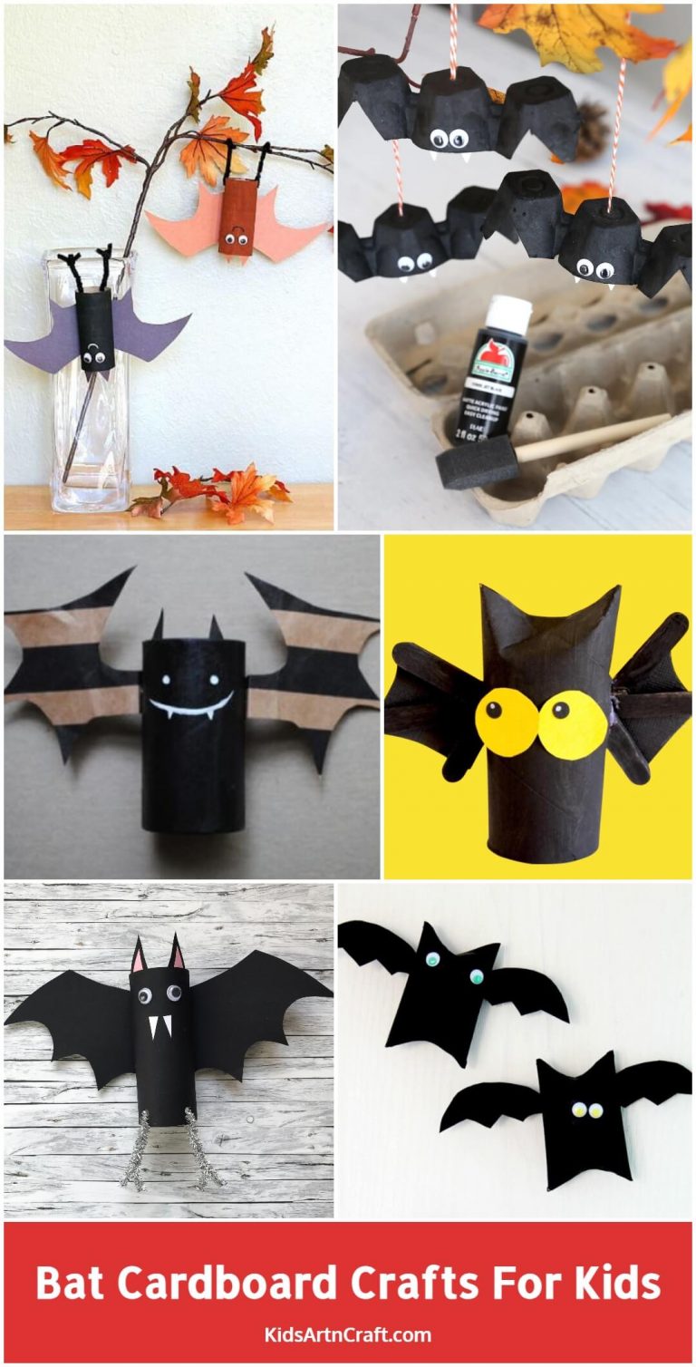 Bat Cardboard Crafts for Kids - Kids Art & Craft