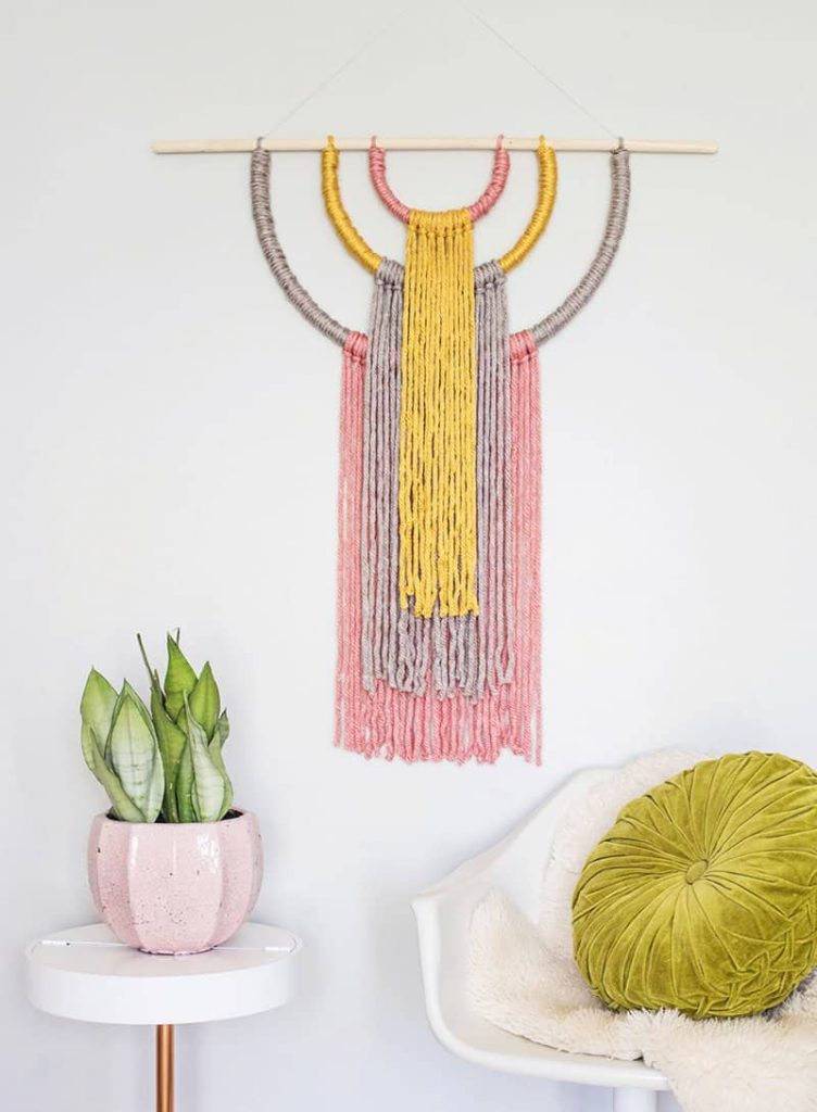 Yarn Wall Hanging Ideas - Kids Art & Craft