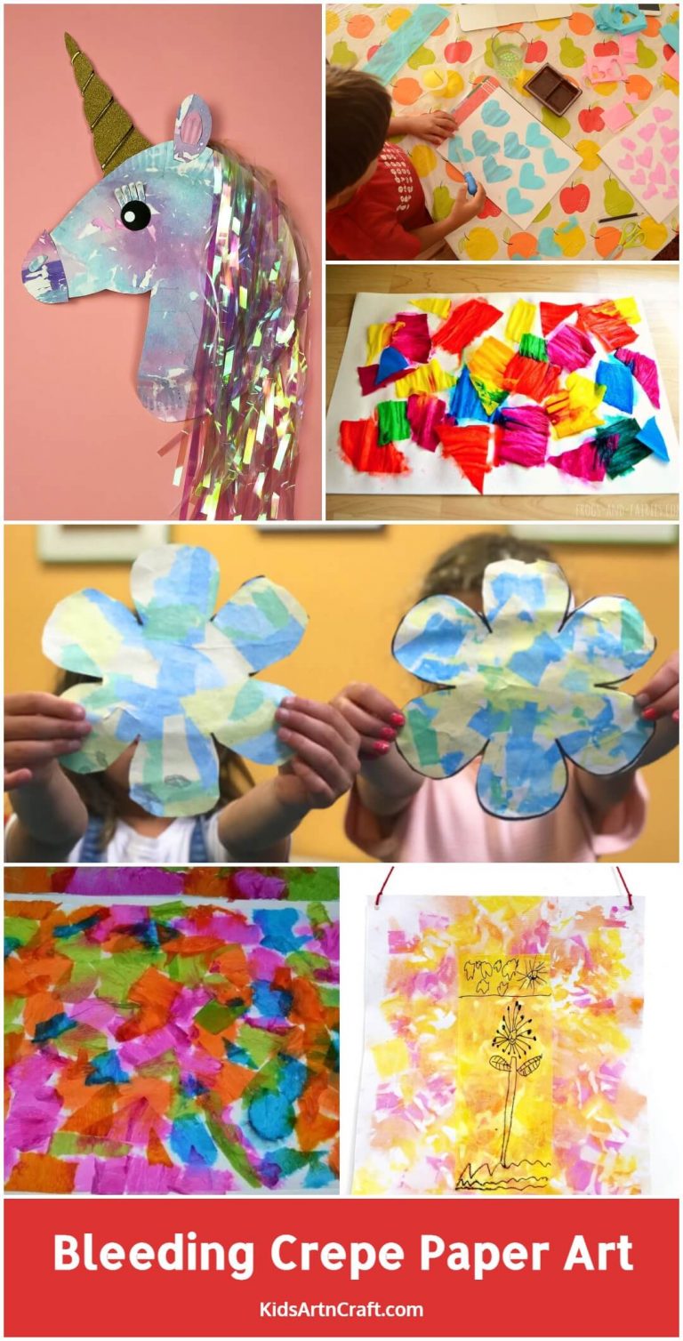 Bleeding Crepe Paper Art Project Ideas for Kids - Kids Art & Craft