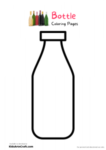Bottle Coloring Pages For Kids - Free Printable - Kids Art & Craft