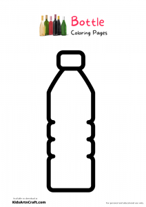 Bottle Coloring Pages For Kids - Free Printable - Kids Art & Craft