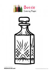 Bottle Coloring Pages For Kids – Free Printable - Kids Art & Craft
