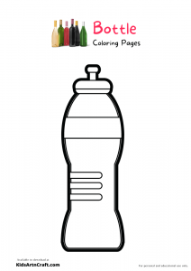 Bottle Coloring Pages For Kids – Free Printable - Kids Art & Craft