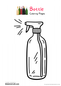 Bottle Coloring Pages For Kids – Free Printable - Kids Art & Craft