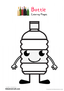 Bottle Coloring Pages For Kids – Free Printable - Kids Art & Craft