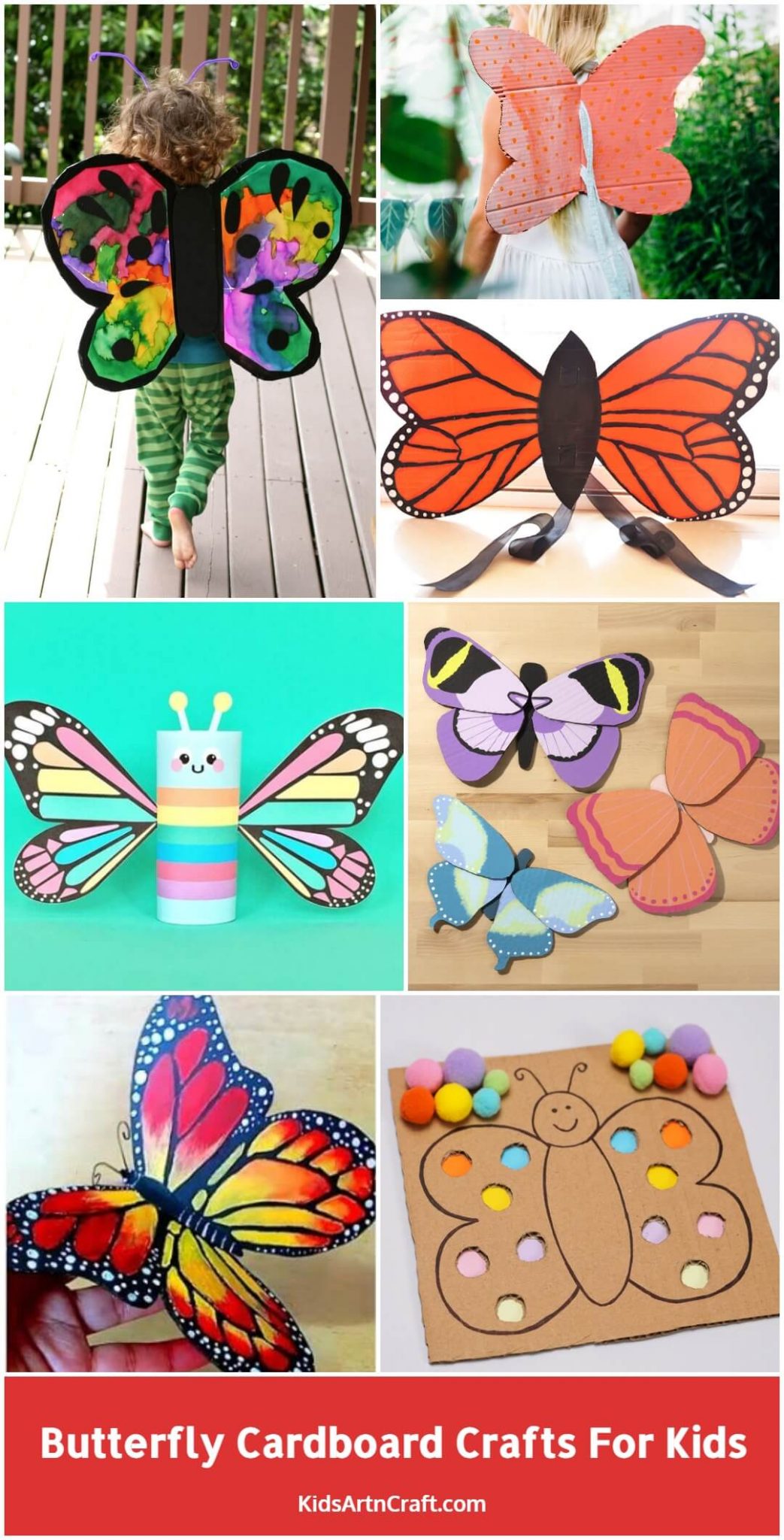 Butterfly Cardboard Crafts for Kids - Kids Art & Craft