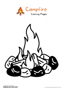 Campfire Coloring Pages For Kids – Free Printables - Kids Art & Craft