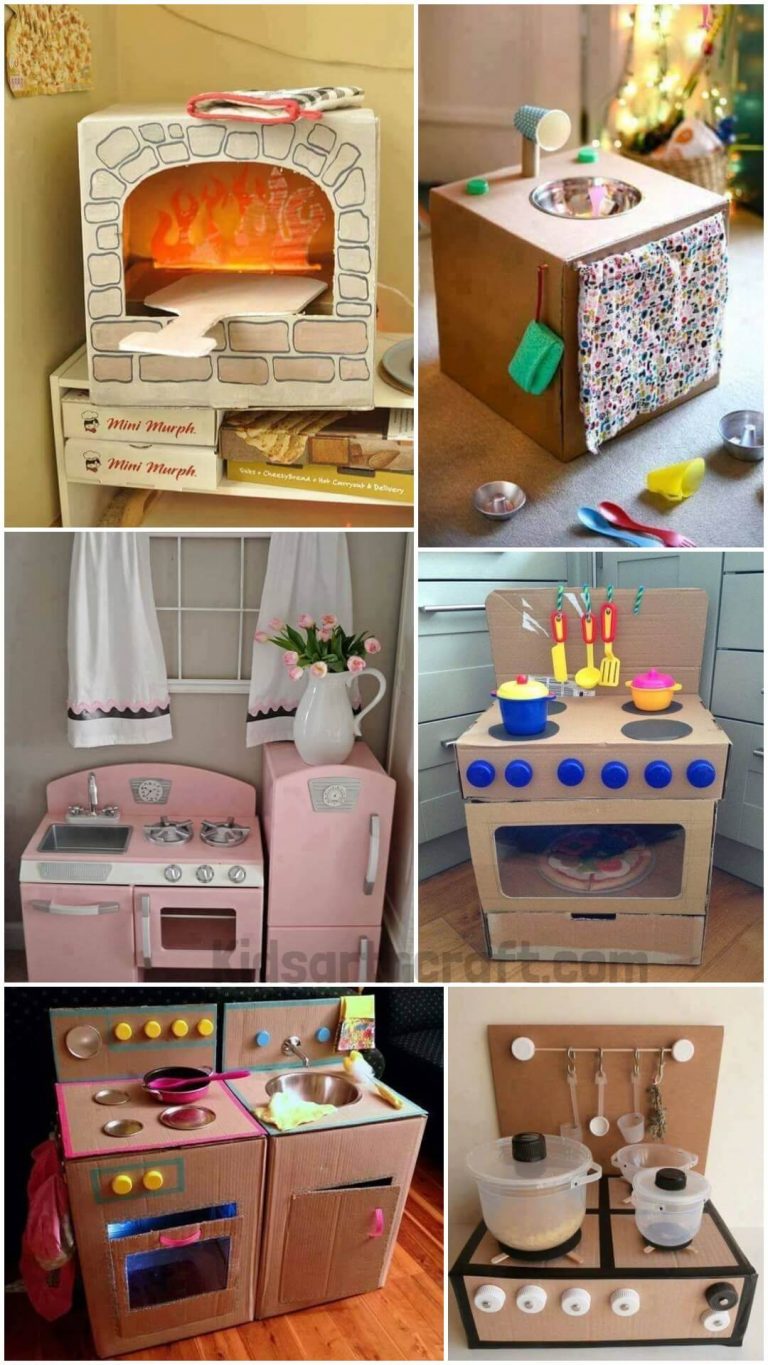 Cardboard Kitchen Craft Ideas for Kids - Kids Art & Craft