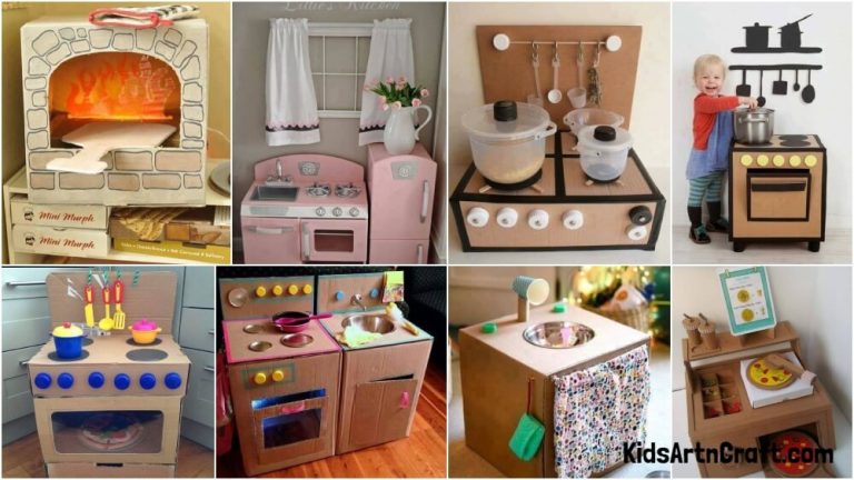 Cardboard Kitchen Craft Ideas for Kids - Kids Art & Craft